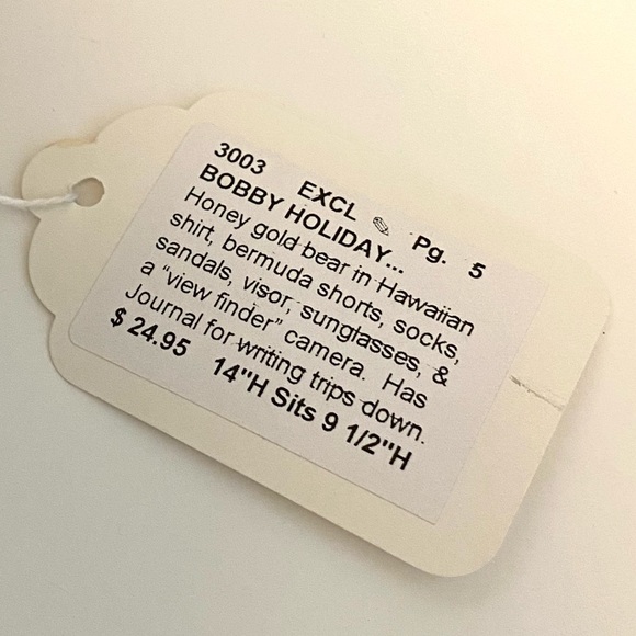 HJ Huggs House of Lloyd | Toys | Vintage Hj Huggs Bobby Holiday Bear 4 ...